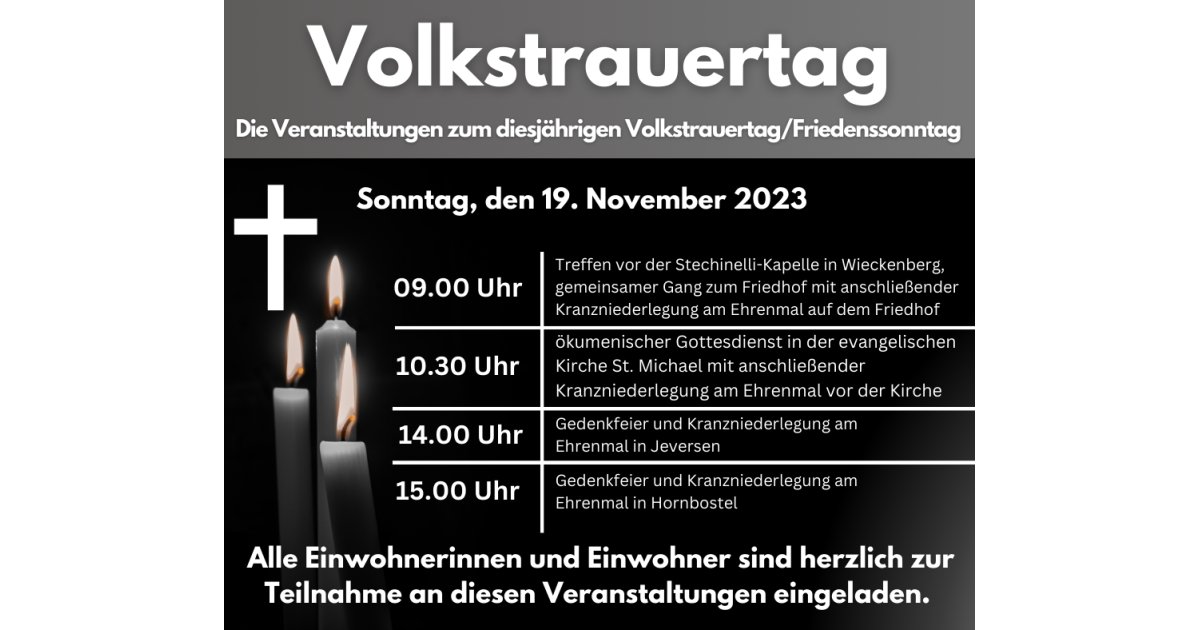 Volkstrauertag | gv-wietze